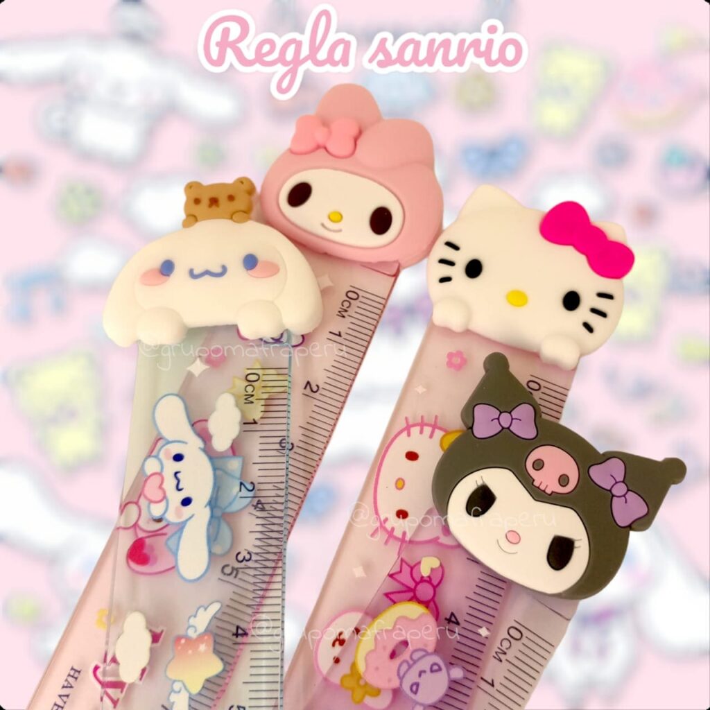 Regla Sanrio 15 cm – ESTACIÓN KAWAII