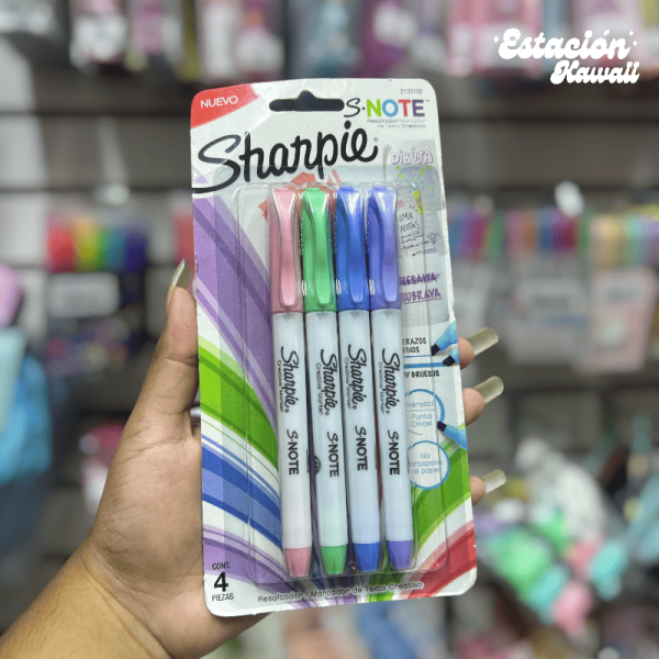 Resaltador Sharpie x4 – ESTACIÓN KAWAII